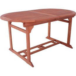 Gravidus Gartentisch Tisch Gartentisch Holztisch oval ausziehbar