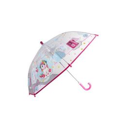 bb Klostermann Stockregenschirm Kinder-Regenschirm transparent Einhorn Musik