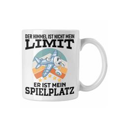 Trendation Tasse Der Himmel Ist Nicht Mein Limit Tasse Geschenk Bester Pilot Flugzeuge