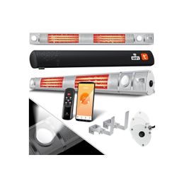 Kesser Heizgerät, Infrarot Heizstrahler 3000W Heizer IR-Gastro-Bar + LED