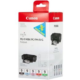 Canon 5 Canon Druckerpatronen Tinte PGI-9 MBK / G /PC / PM / R Multipack Tintenpatrone