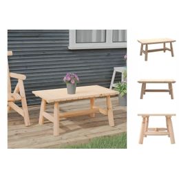 vidaXL Gartentisch Couchtisch 90x50x41 cm Massivholz Fichte Außenbereich Holz