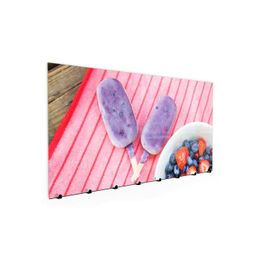 Primedeco Garderobenpaneel Magnetwand und Memoboard aus Glas Eis am Stiel und Früchte