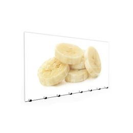 Primedeco Garderobenpaneel Magnetwand und Memoboard aus Glas Scheiben aus Bananen