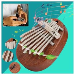 MAVURA Spielzeug-Musikinstrument Mini Daumenklavier Kalimba Finger Musikinstrument aus Mahagoni Holz Daumen Klavier Thumb Piano Holz Keyboard
