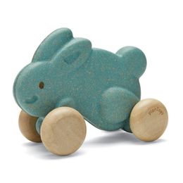 Plan Toys Plantoys Schiebestab Hase auf Rädern blau