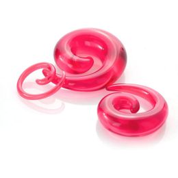 Karisma Piercing-Set Ohr Dehnung Spirale Expander Acryl UV Transparent