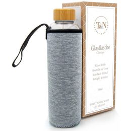 TRENDY AND NEW Trinkflasche T&N Glasflasche Classique 550ml