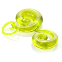 Karisma Piercing-Set Ohr Dehnung Spirale Expander Acryl UV Transparent