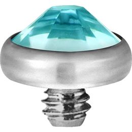 Karisma Piercing-Set Micro Aufsatz Dermal Anchor Piercing G23 Kristall Stein