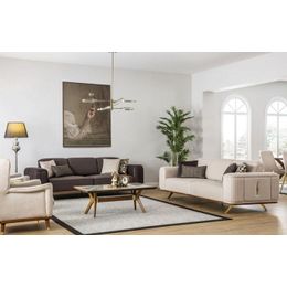 JVmoebel Wohnzimmer-Set Luxus Sofagarnitur Couch Möbel Set Designer Couchen Garnituren 4tlg.