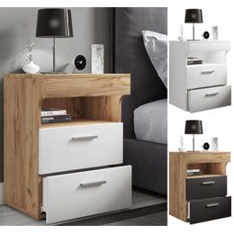 Vcm Nachttisch Holz Nachttisch Nachtschrank Schublade Slepal L