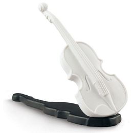 Casa Padrino Dekofigur Casa Padrino Luxus Porzellan Violine Weiß / Schwarz 15 x H. 11 cm