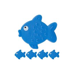 Relaxdays Antirutsch-Aufkleber Antirutsch Sticker Badewanne Fisch Set