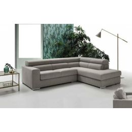 JVmoebel Ecksofa Graues L-Form Sofa Moderner Stil Luxus Eck-Couch Brandneu