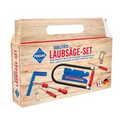 Pebaro Kinder-Werkzeug-Set Laubsägeset: Laubsägetischchen + Drillbohrer + Feile + Ahle