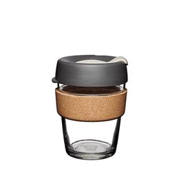 KeepCup Coffee-to-go-Becher KeepCup Cork 340ml Deckel Grau – Manschette Kork