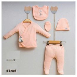 Engelbaby Erstausstattungspaket 5-teiliges Neugeborenen-Erstausstattung komplett Outfit 0-3 Monate (Set