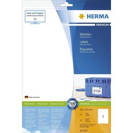 Herma Schutzfolie Herma Etiketten Premium A4 weiß 210x297 mm Papier 10 St.