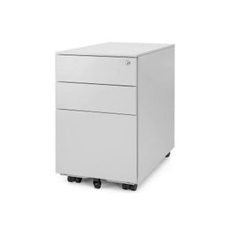 Ergotopia Rollcontainer Bürocontainer abschließbar mit 3 Schubladen Schreibtischcontainer