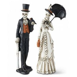 Horror-Shop Dekofigur Skelett Pärchen Figuren im viktorianischem Stil 33