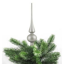 JACK Christbaumspitze Christbaumspitze Echt Glas 26 x 6 cm Matt Glanz Weihnachtsbaum Spitze