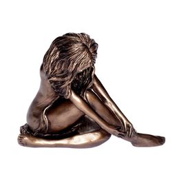 Brillibrum Dekofigur Figur Frau Akt Figur Bronze Handarbeit Skulptur Nackt Figur Nude