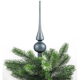 JACK Christbaumspitze Christbaumspitze Echt Glas 26 x 6 cm Matt Glanz Weihnachtsbaum Spitze