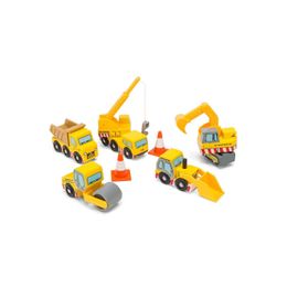 LE TOY VAN Spielzeug-Bagger Baufahrzeuge Set