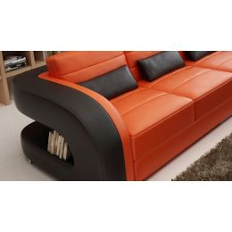 JVmoebel Ecksofa, Garnitur Wohnlandschaft L-Form Neu Designer Ecksofa + Hocker