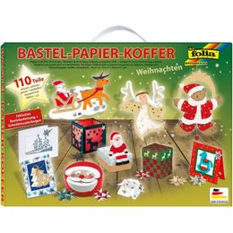 Folia Bastelkartonpapier Folia Bastelpapier-Koffer "Weihnachten II"