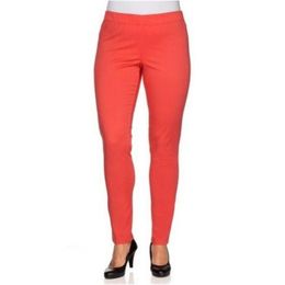 YESET Chinohose Damen Stretchhose Hose Chino Treggings Stretch korallrot Gr. 25 449404