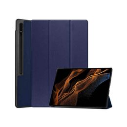 Wigento Tablet-Hülle Für Samsung Galaxy Tab S8 Ultra Tablet Tasche 3 folt Wake UP Smart Cover Etuis Schutz Case