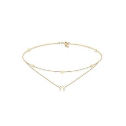 Elli Choker Choker Layer Halbmond und Sterne 925er Silber