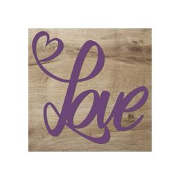 Namofactur 3D-Wandtattoo Holz Wandbild Schriftzug 'Love'