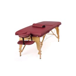 Welltouch Massageliege Massageliege RELAX PLUS Paket weinrot