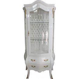 Casa Padrino Barschrank Baroque Showcase White / Gold