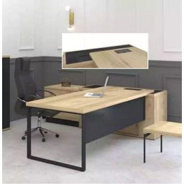 JVmoebel Eckschreibtisch Büro Einrichtung Schreibtisch Designer Büromöbel Cheftische (1-St)