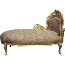 Casa Padrino Chaiselongue Barock Chaiselongue "King" Leopard/Gold Mod2