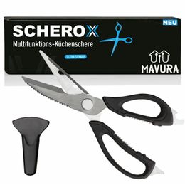 MAVURA Haushaltsschere SCHEROX Multifunktionale Küchenschere Edelstahl Schneider Schere
