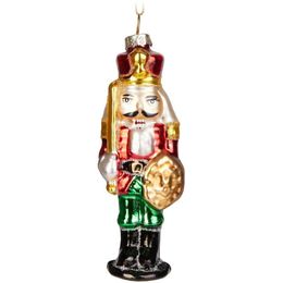 BRUBAKER Christbaumschmuck Nussknacker Soldat Rot Grün Gold (1-tlg)