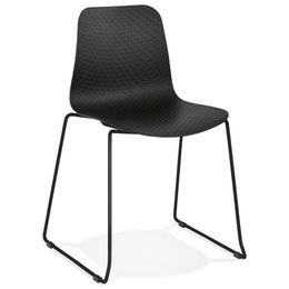 KADIMA DESIGN Esszimmerstuhl NIL Stuhl Plastic Polym Schwarz (black) 55 x 50 x