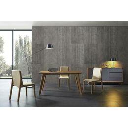 JVmoebel Esszimmer-Set, Ess Tisch + 3 Stühle Konferenz Tische Holz Design Stuhl Set 140x80cm