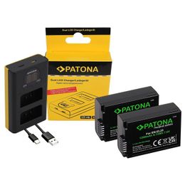 Patona 2 in1 Zubehör-Set, Kamera Akku für die Nikon Z 50 und Nikon Z fc Kamera-Akku EN-EL25 1280 mAh (7