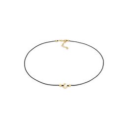 Elli Choker Choker Nylon Kleeblatt Glück Bead 925 Silber