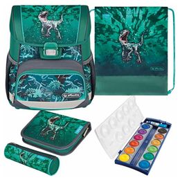 Herlitz Schulranzen Herlitz Schulranzen Set Loop Plus Green Rex 5-teilig