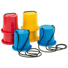 Betzold Sport Kinder-Gartenset Topfstelzen-Set 3 Paar Kinderstelzen Becher-Stelzen Laufstelzen