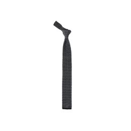 VAMENIA - Handmade in Germany Krawatte Seidenstrick-Krawatte aus schwarz/weißem Seidentrikot
