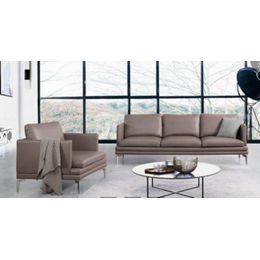 JVmoebel Wohnzimmer-Set, Luxus Designer Sitz Garnitur Sofa Couch Polster Set Leder 3+2 Neu