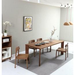 JVmoebel Esszimmer-Set, Holz Esszimmer Essgarnitur Tisch + 8 Stühle Design Küchen Tische